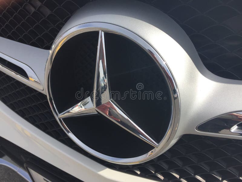 Mercedes sign editorial image. Image of fancy, automobile - 87351410