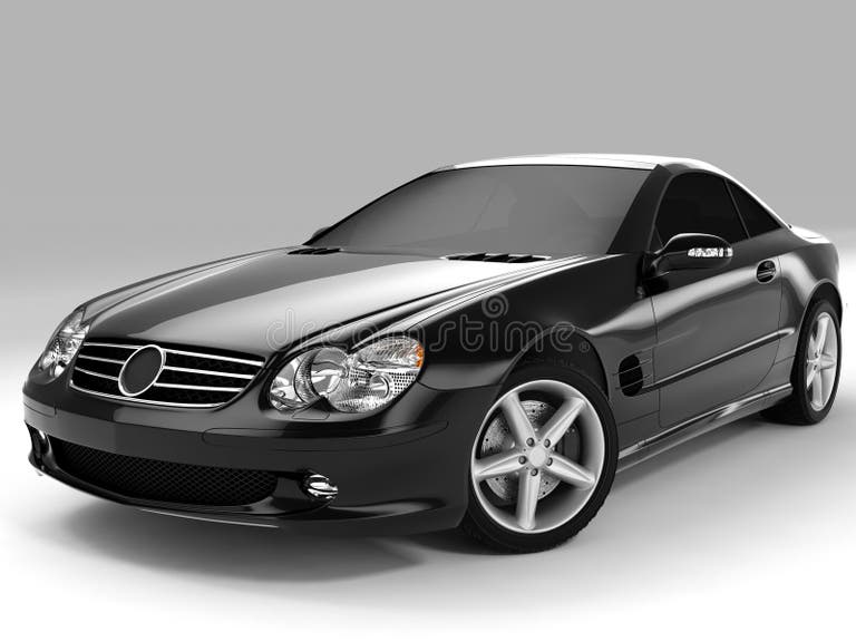 Mercedes SL 500 stock illustration. Illustration of automobile - 3002325