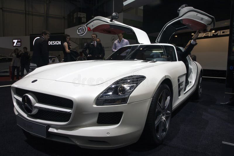 Mercedes SLS AMG editorial photography. Image of carmaker - 13302002