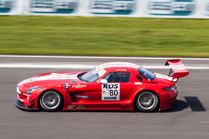 Mercedes SLS AMG race car editorial photography. Image of sport - 38480112