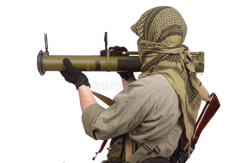 Mercenary with Anti-tank Rocket Launcher - RPG Stock Photo - Image of ...