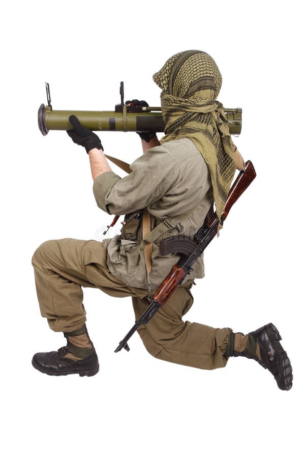 Mercenary with Anti-tank Rocket Launcher - RPG Stock Photo - Image of ...