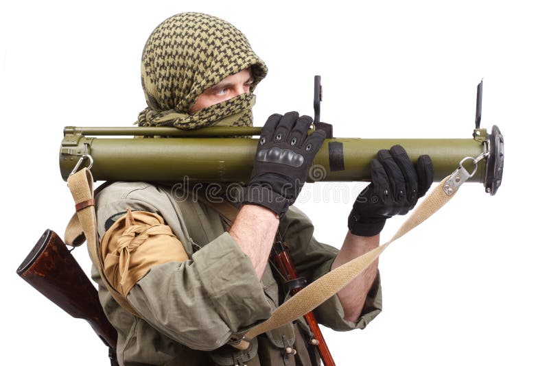 Mercenary with Anti-tank Rocket Launcher - RPG 26 Stock Photo - Image ...