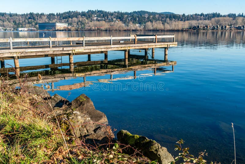 Mercer Island Pier 5 stock photo. Image of lake, outdoors - 359410408