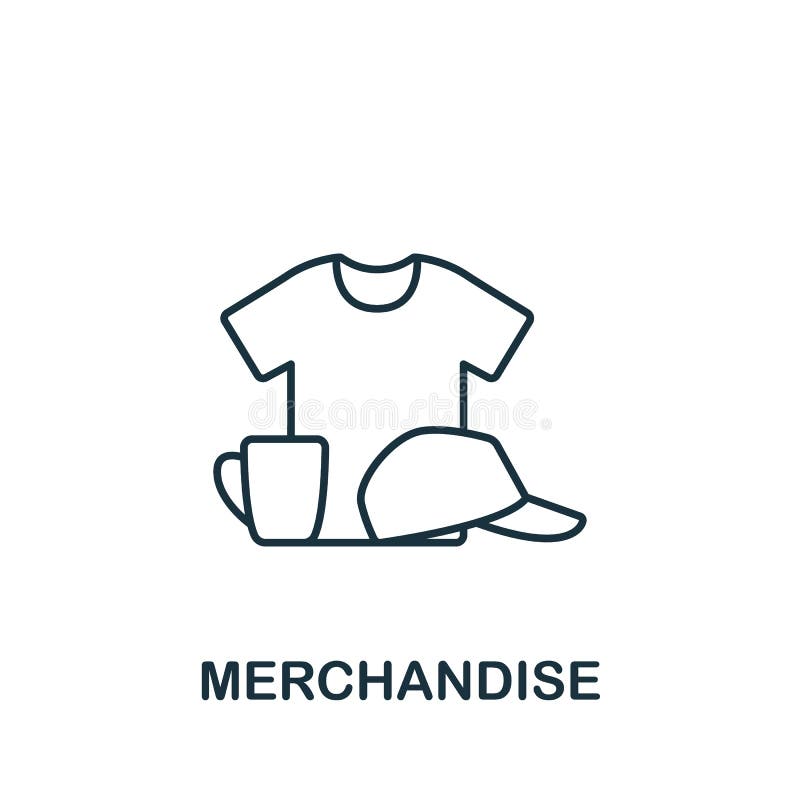 Merchandise Icon. Line Simple Line Retail Icon for Templates, Web ...
