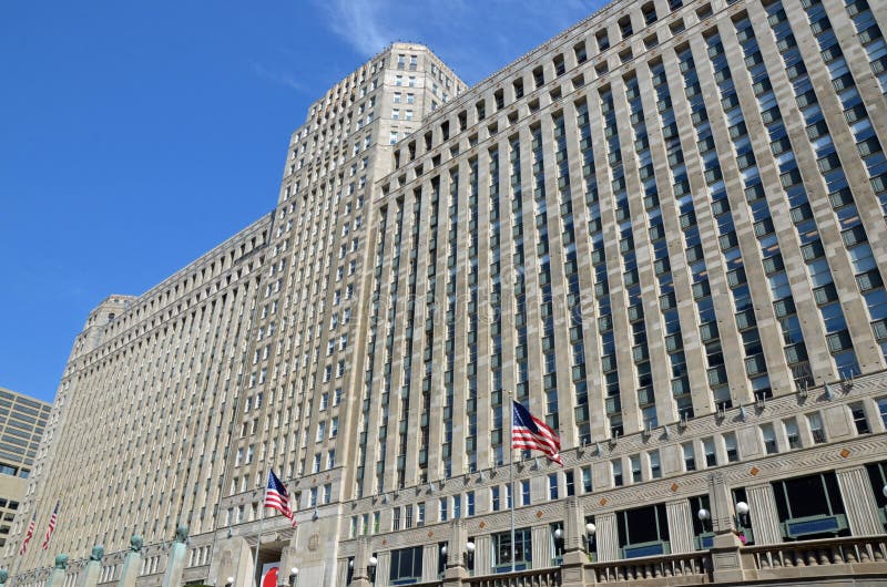Merchandise Mart stock image. Image of facade, chevrons - 59600959