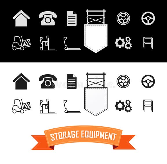 Merchandise Vector Icons Set Stock Vector - Illustration of background ...