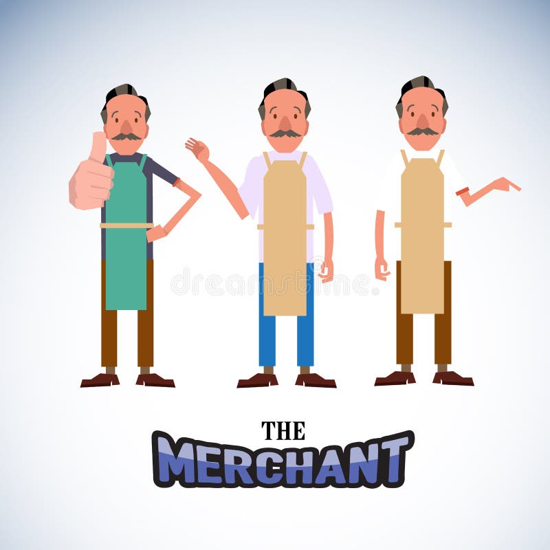 Merchant. Character Design - Illustration Stock Illustration ...
