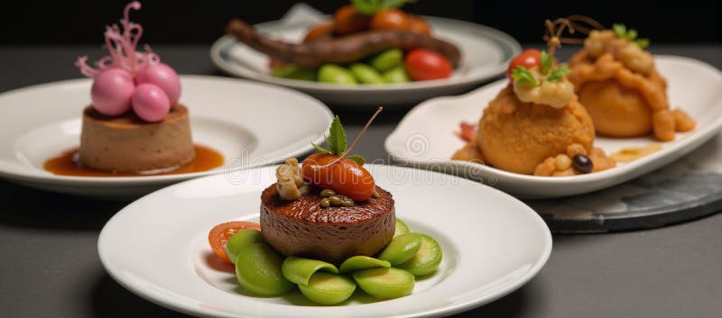 Merchant Offers a Delectable Culinary Exploration Stock Illustration ...