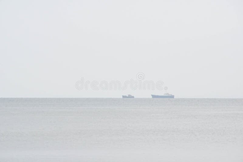 Merchant Ships on the Open Water Stock Photo - Image of ocean, ship ...