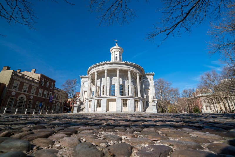 Merchants Exchange Building in Downtown Philadelphia Stock Image ...