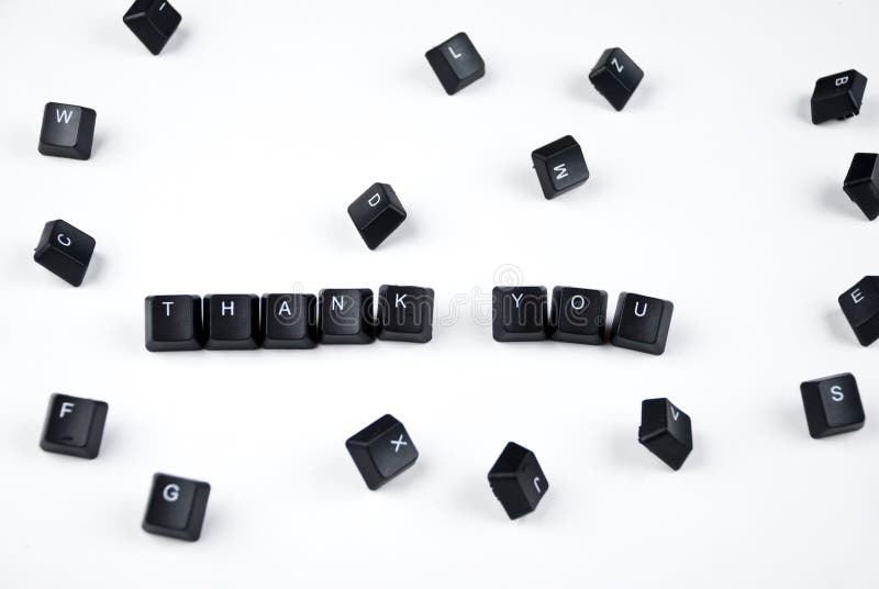 Merci photo stock. Image du blanc, clés, texte, noir - 11944158