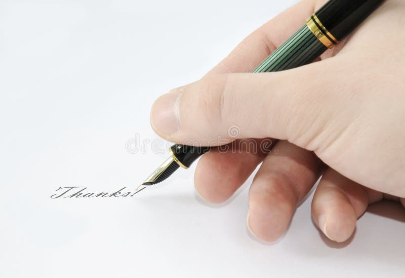 MERCI ! Main-en Lettres Dans Le Carnet Photo stock - Image du plaisir ...