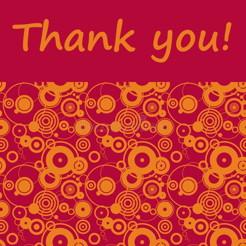 En Remerciant Quelqu'un Merci Carte Sur Fond Noir Illustration Stock ...