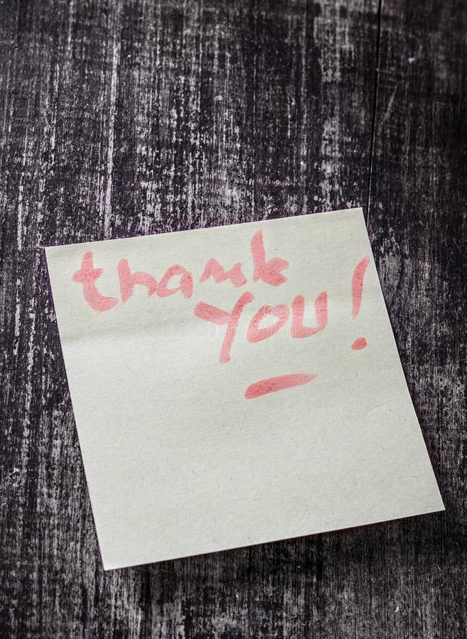 Merci Note De Post-it Jaune Image stock - Image du mots, blanc: 35176939