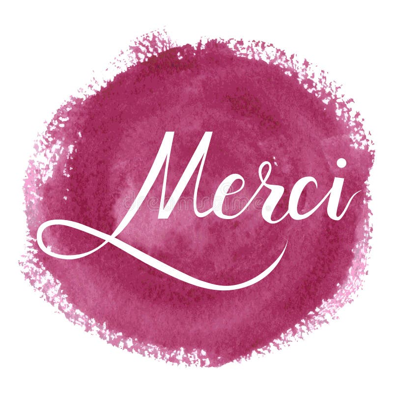 ` Merci-` Hand-mit Buchstaben Gekennzeichnete Goldfunkelnkarte Vektor ...