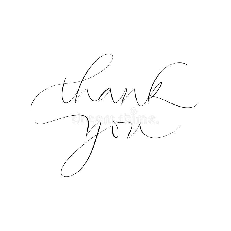 Merci calligraphie illustration de vecteur. Illustration du ...