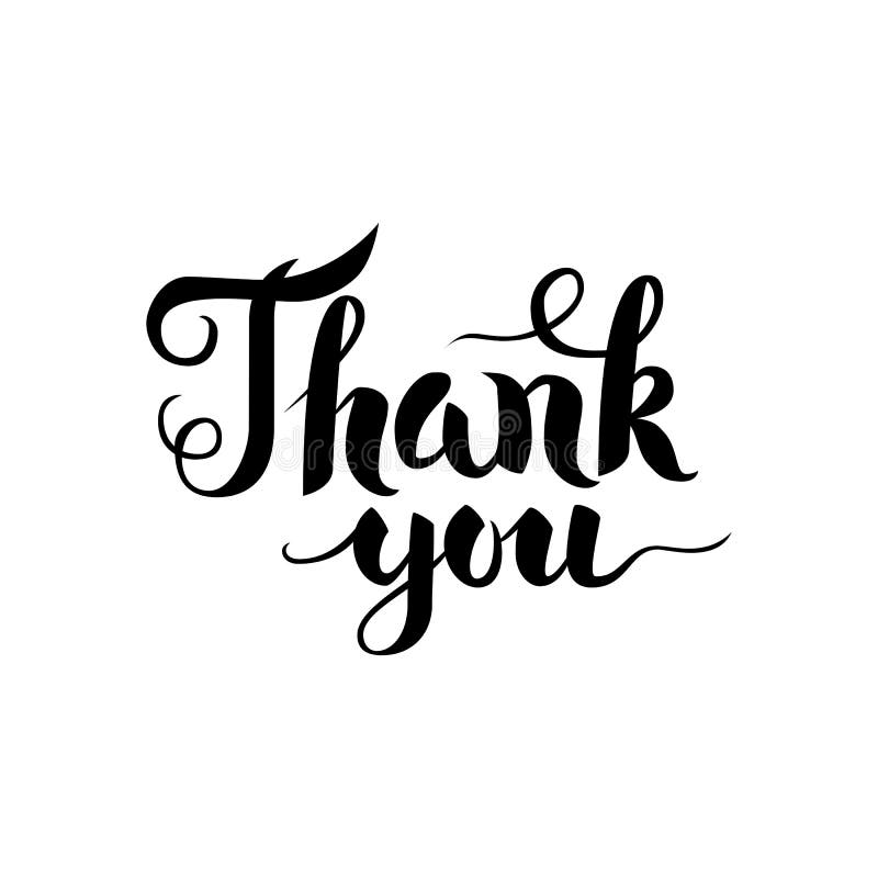 Merci Calligraphie Manuscrite Illustration de Vecteur - Illustration du ...