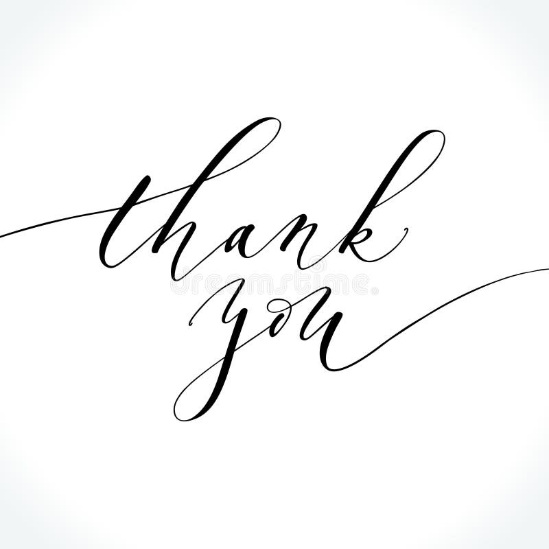 Calligraphie "Merci". Illustration Vectorielle Illustration de Vecteur ...