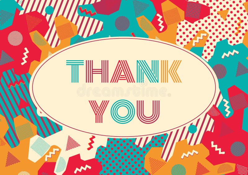Carte de vintage - merci. illustration de vecteur. Illustration du ...