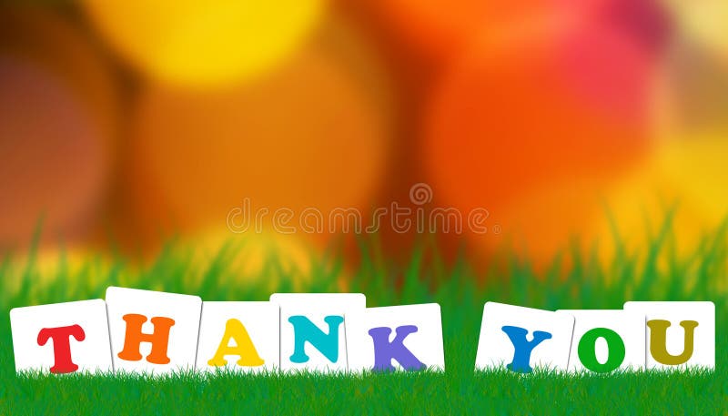 Merci Texte Vert Sur L'herbe Verte Photo stock - Image du photographie ...