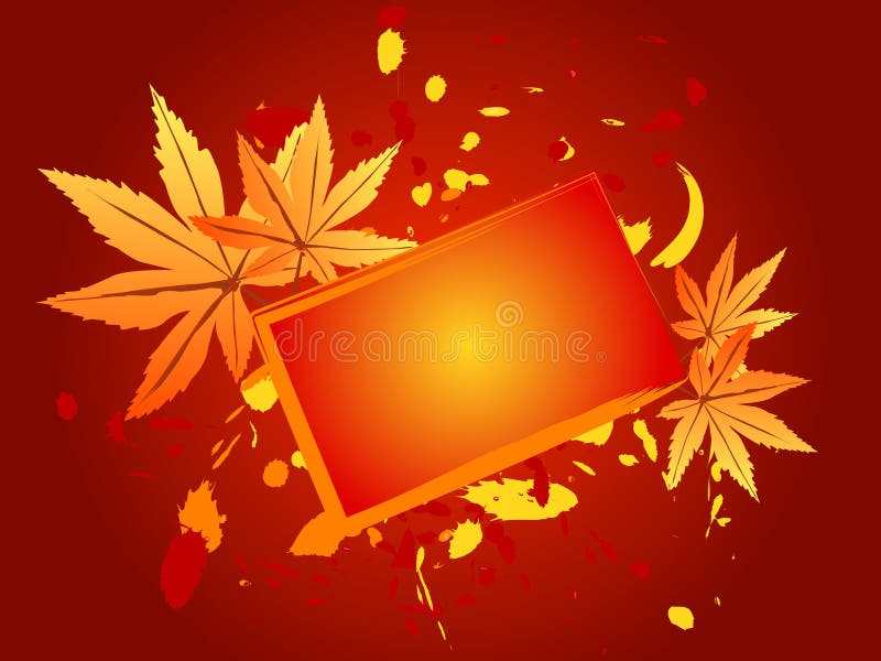 Merci Et Texte De Donner En Guirlande D'autunm Avec Les Feuilles ...