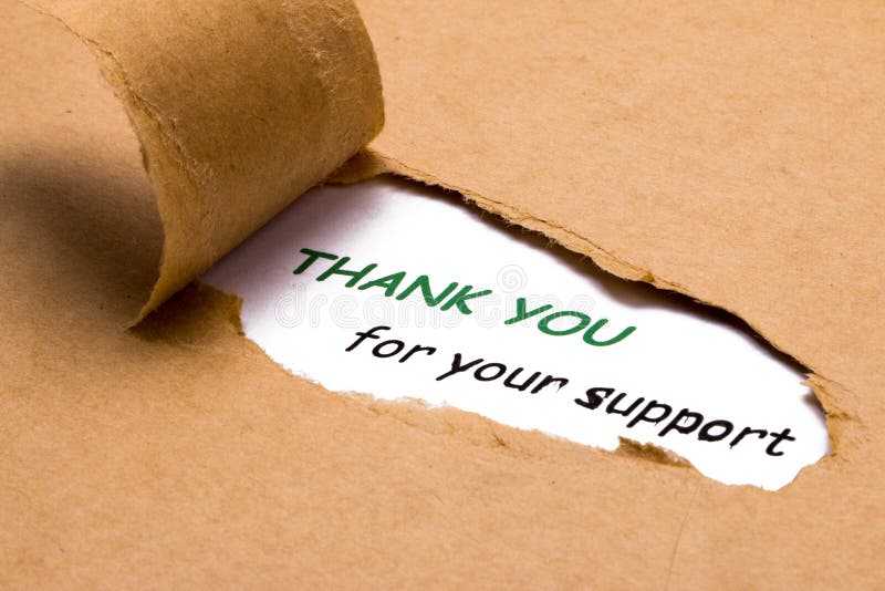 Merci Pour Le Symbole Support. Concept Words Merci De Votre Soutien Sur ...