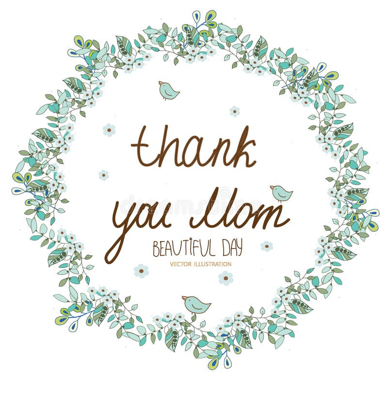 Merci maman ! illustration stock. Illustration du jour - 115191378