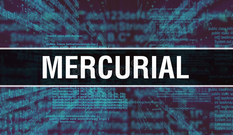 Mercurial with Digital Java Code Text. Mercurial and Computer Software ...