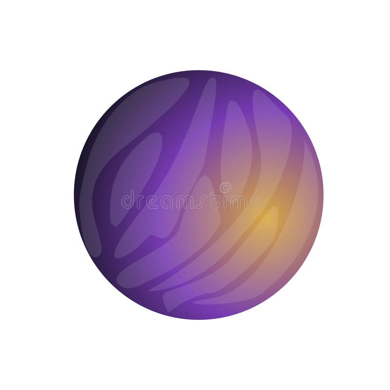 Planet Mercury Flat Vector - Solar System Icon Stock Vector ...