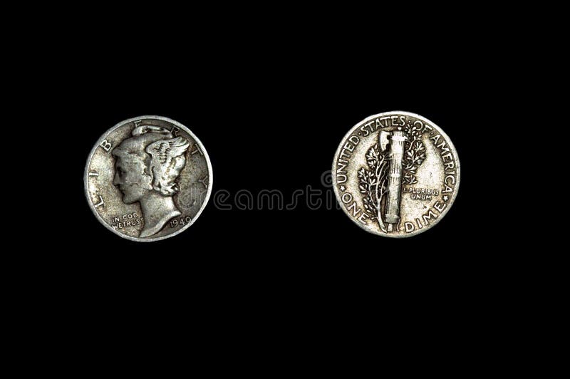 Mercury Dime Face Side Stock Photos - Free & Royalty-Free Stock Photos ...