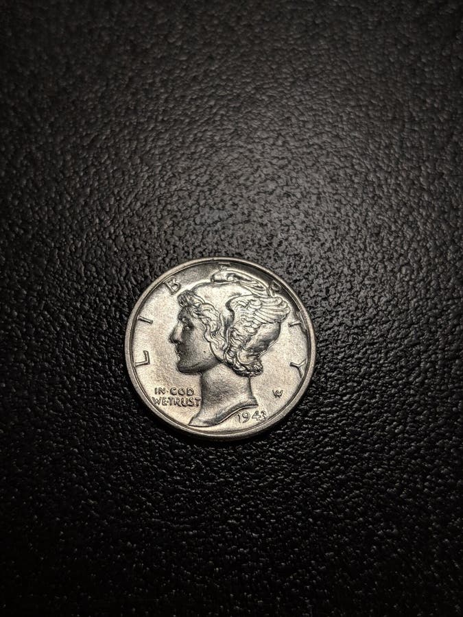 1943 Mercury Dime stock photo. Image of currency, intrinsic - 150031592