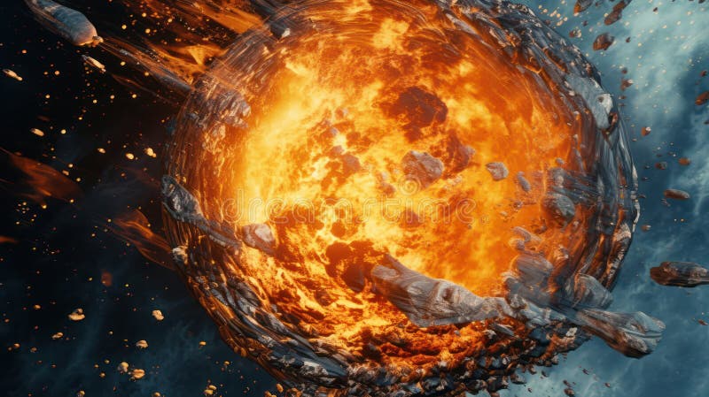 Exploding Planet Mercury