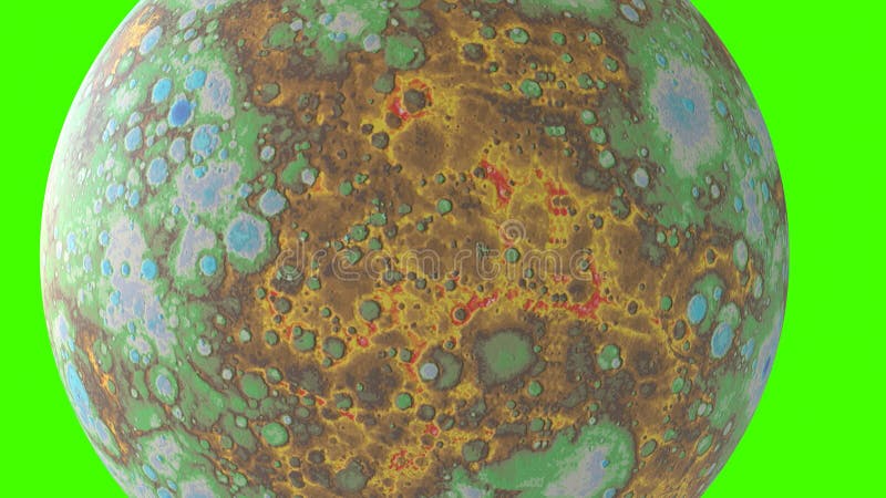 Mercury with Global Digital Elevation Map Stock Photo - Image of ...