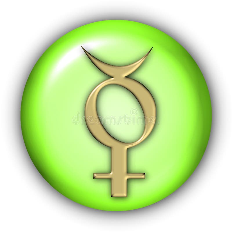 Planet Glyphs Button - Jupiter Stock Illustration - Illustration of ...