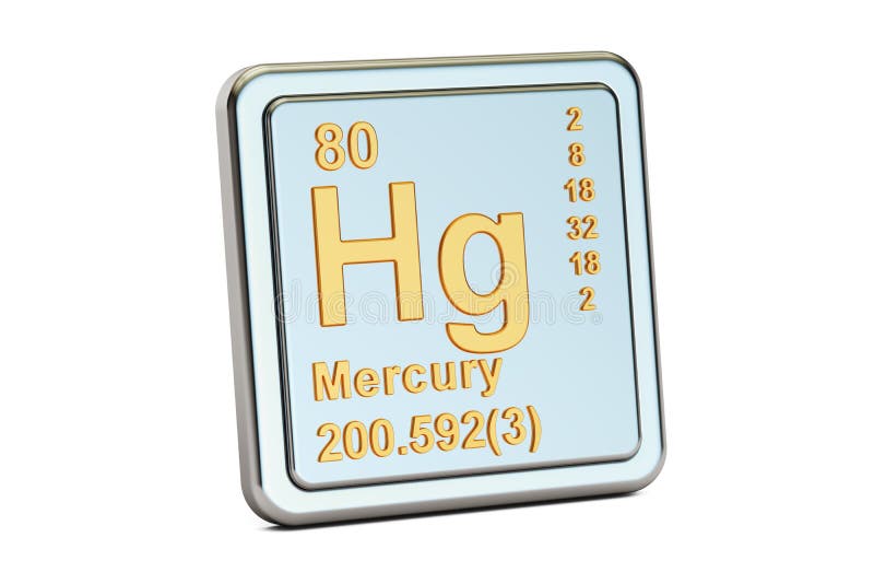 3d Mercury element stock illustration. Illustration of chemistry - 39137470