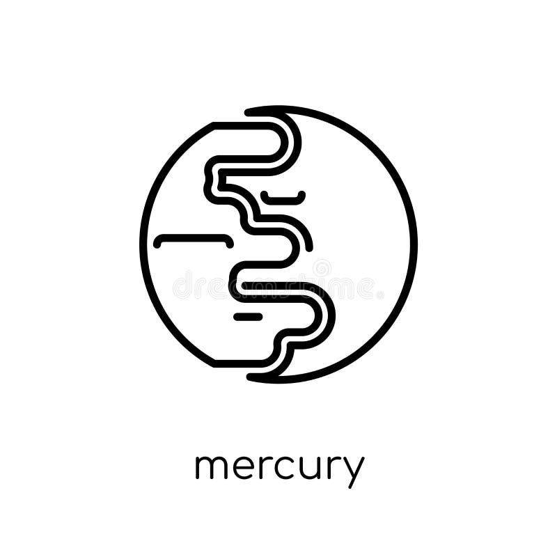 Mercury Icon from Astronomy Collection. Stock Vector - Illustration of ...