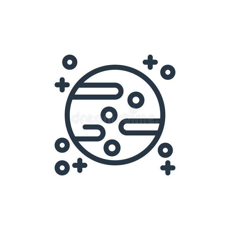 Mercury Icon Vector from Universe Concept. Thin Line Illustration of ...