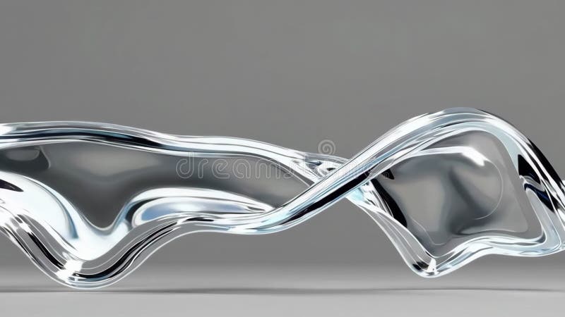 Mercury Liquid Metal Flowing on Gray Background Stock Footage - Video ...