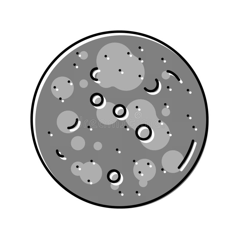 Mercury Planet Color Icon Vector Illustration Stock Vector ... Mercury Planet Color Icon Vector Illustration Stock Vector ...