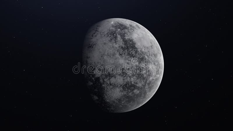 Mercury Planet Rotating in the Outer Space. Green Screen Stock Footage ...