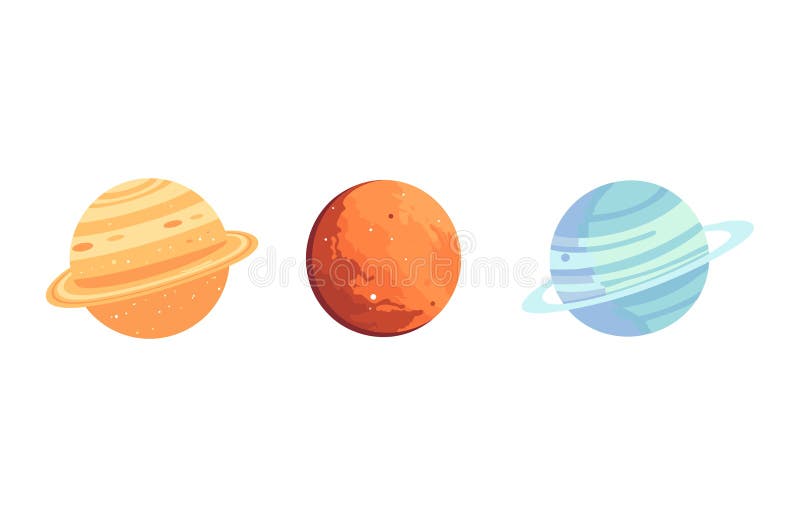Mercury Planet Space Illustration Set, Mercury Planet Vector Set Stock ... Mercury Planet Space Illustration Set, Mercury Planet Vector Set Stock ...