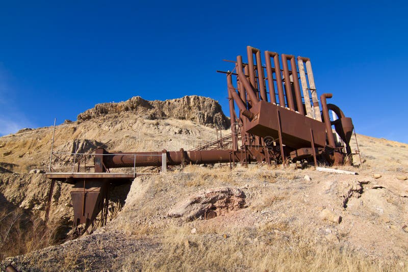 Mercury Processing Rig stock photo. Image of tube, rusty - 22686460