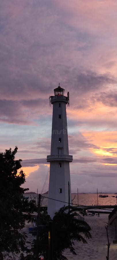 Mercusuar in the afternoon stock image. Image of space - 246657935