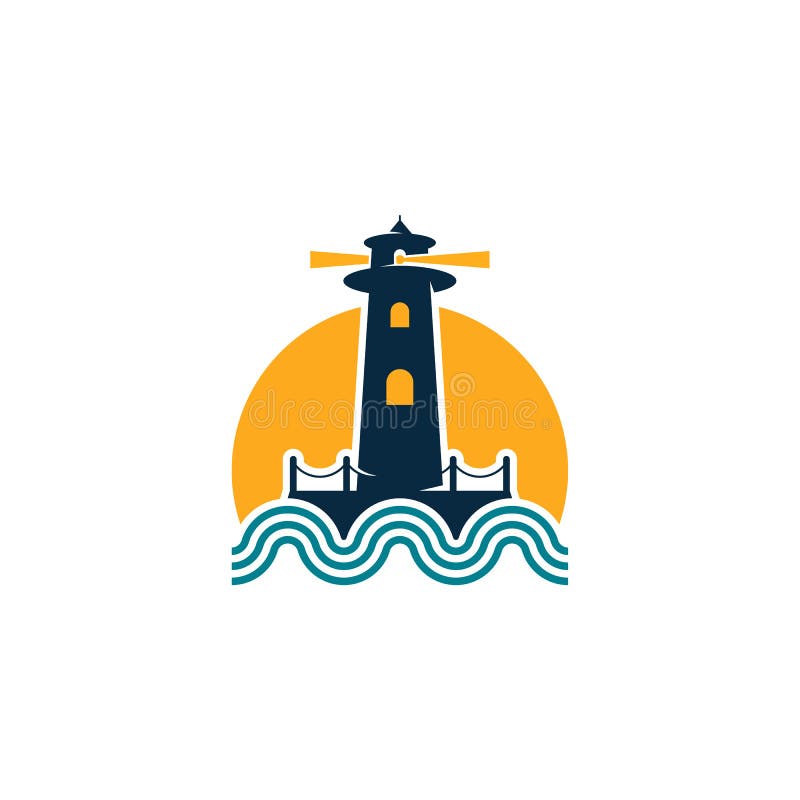 Mercusuar Logo Design Vector Illustration, Creative Mercusuar Logo ...