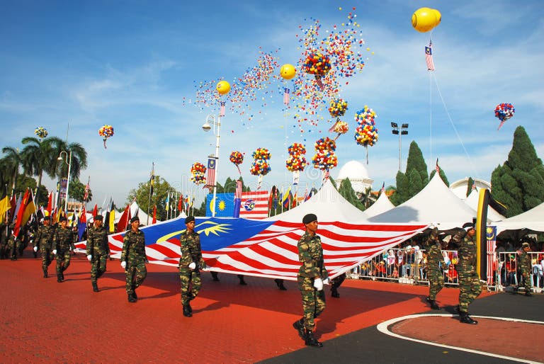 Merdeka Celebration editorial stock photo. Image of marching - 7282863