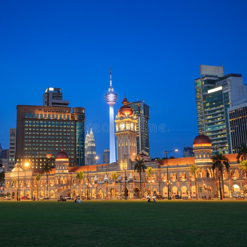 Merdeka Square in Kuala Lumpur Stock Image - Image of architecture ...