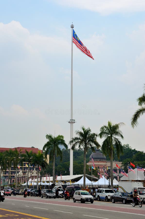 Flagpole at Merdeka Square, Kuala Lumpur, Malaysia Editorial Photo ...
