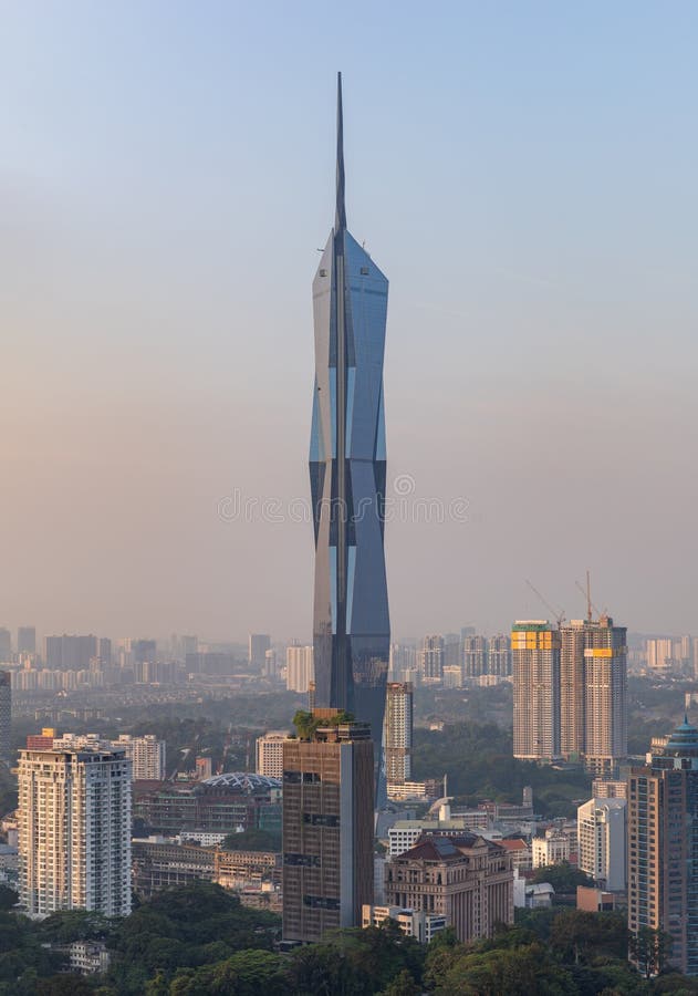 Merdeka 118 Tower at Dawn editorial image. Image of apartments - 327967595