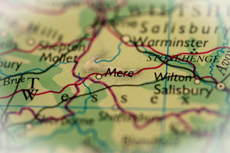 Mere, England Highlighted on a World Map Stock Photo - Image of zoom ...